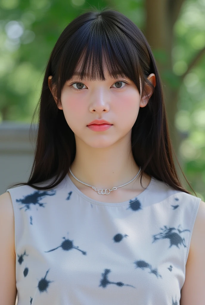 ((sharp focus, high definition, Perfectly Front face, sleeveless ...