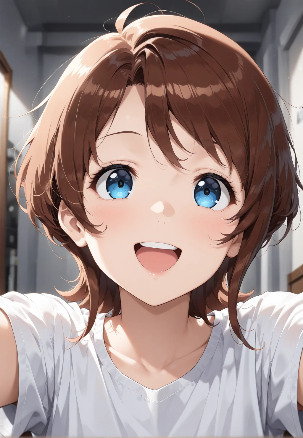 An anime style female character, solo, mirai yashima , gundam - SeaArt AI