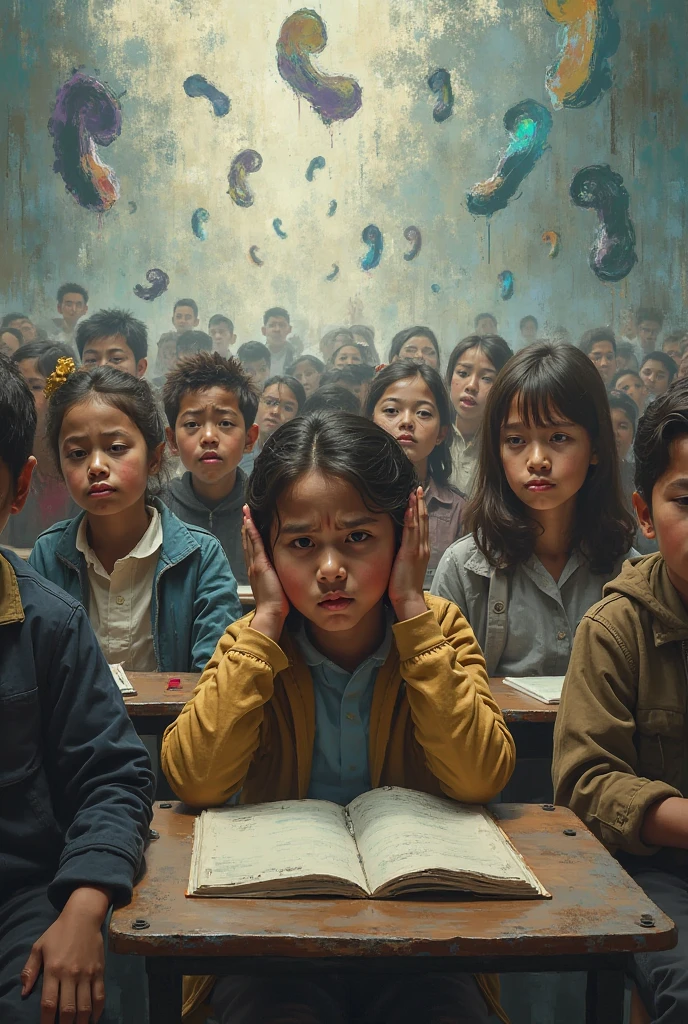 Creates an image about the negative impact of excessively loud noise on ...