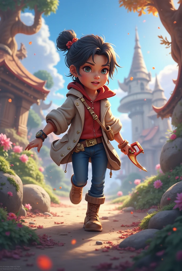 I play the protagonist of the mobile game and - SeaArt AI