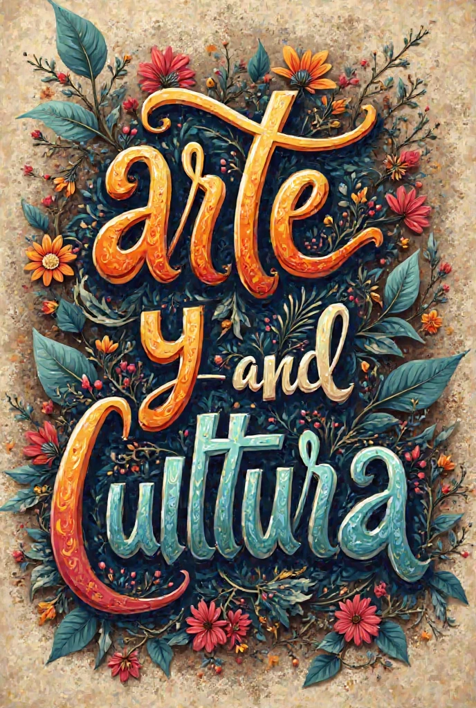 Create different letter styles with the word art and culture in cursive ...