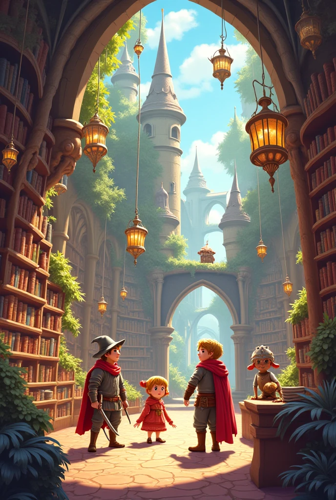 And now give me a pictures showing the 5 characters of storybook inside ...