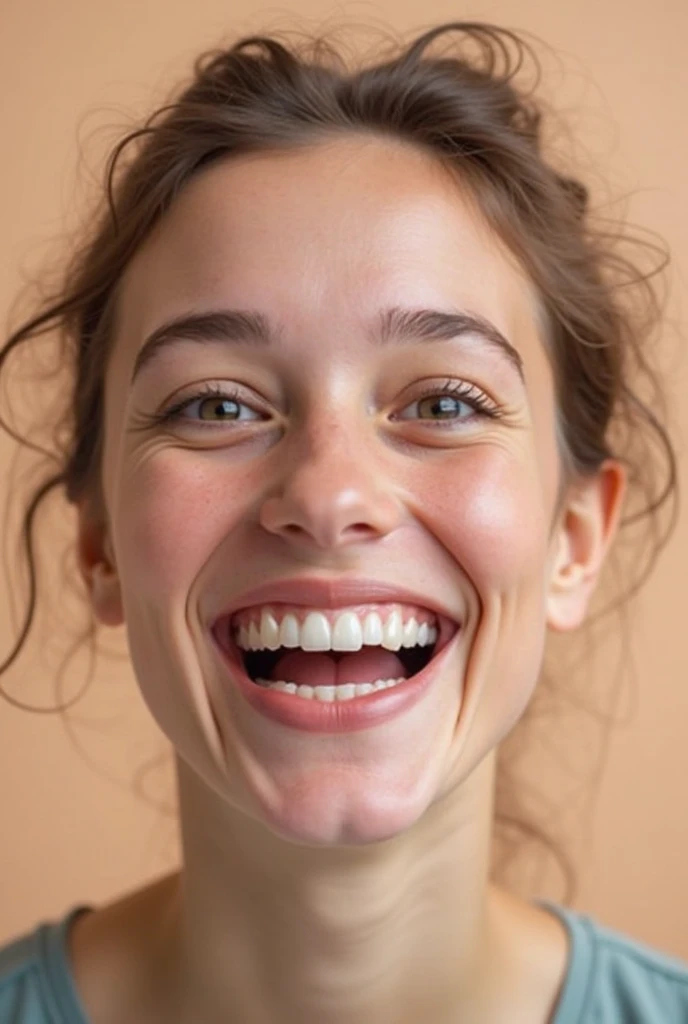 A wide smile with two rows of teeth - SeaArt AI