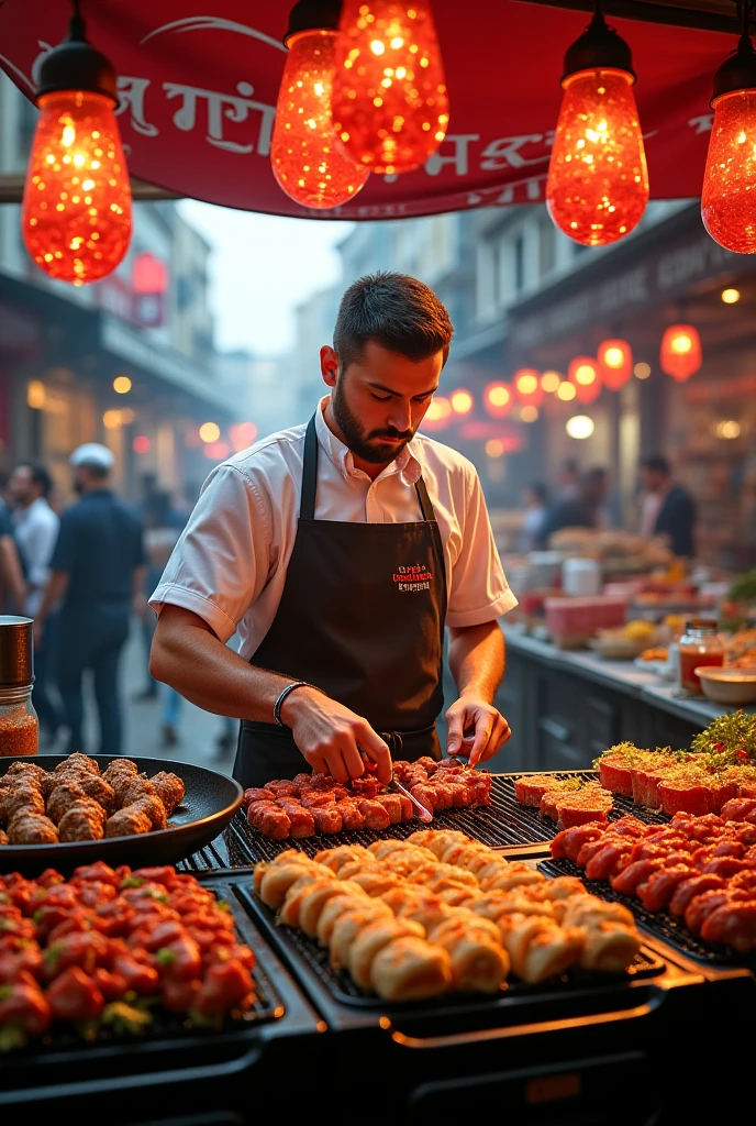 An image with the theme of grilled food with the words DÜRÜMCÜ SEDAT ...