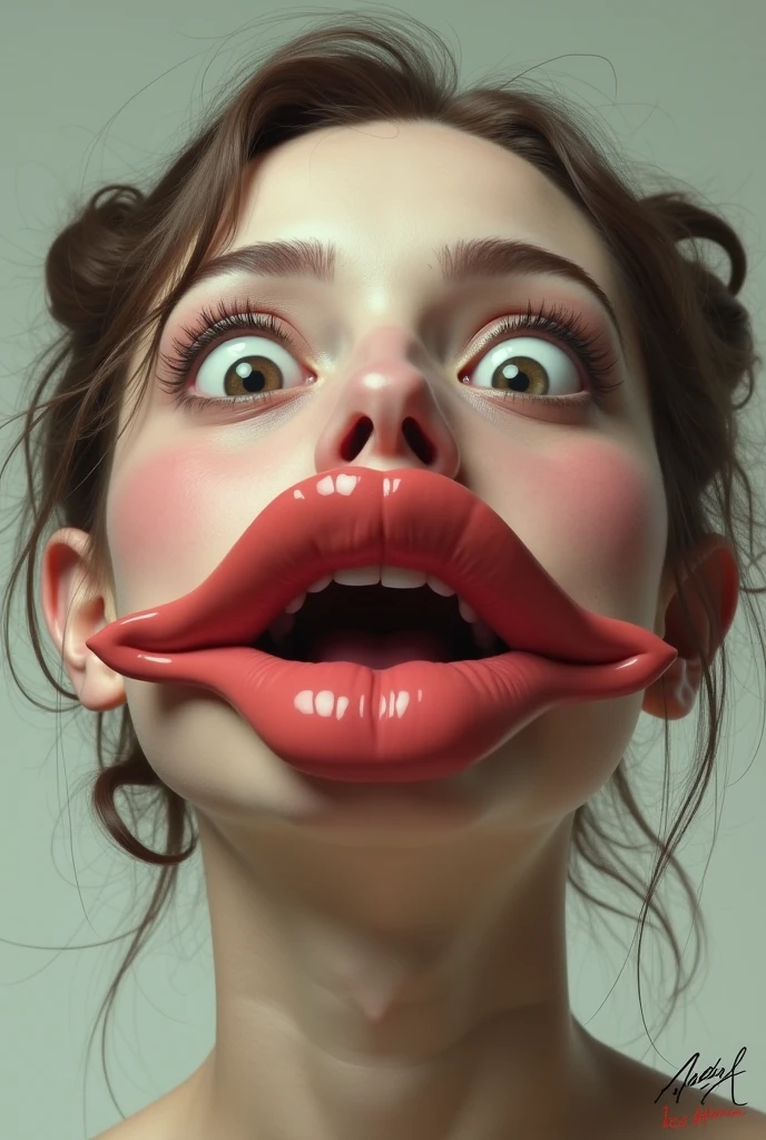 Big-lipped woman - SeaArt AI