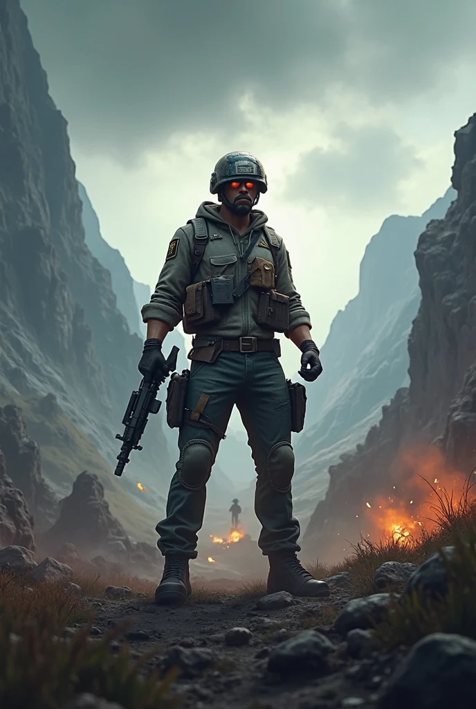 I want to make a thumbnail for a bgmi game, so please make an ...