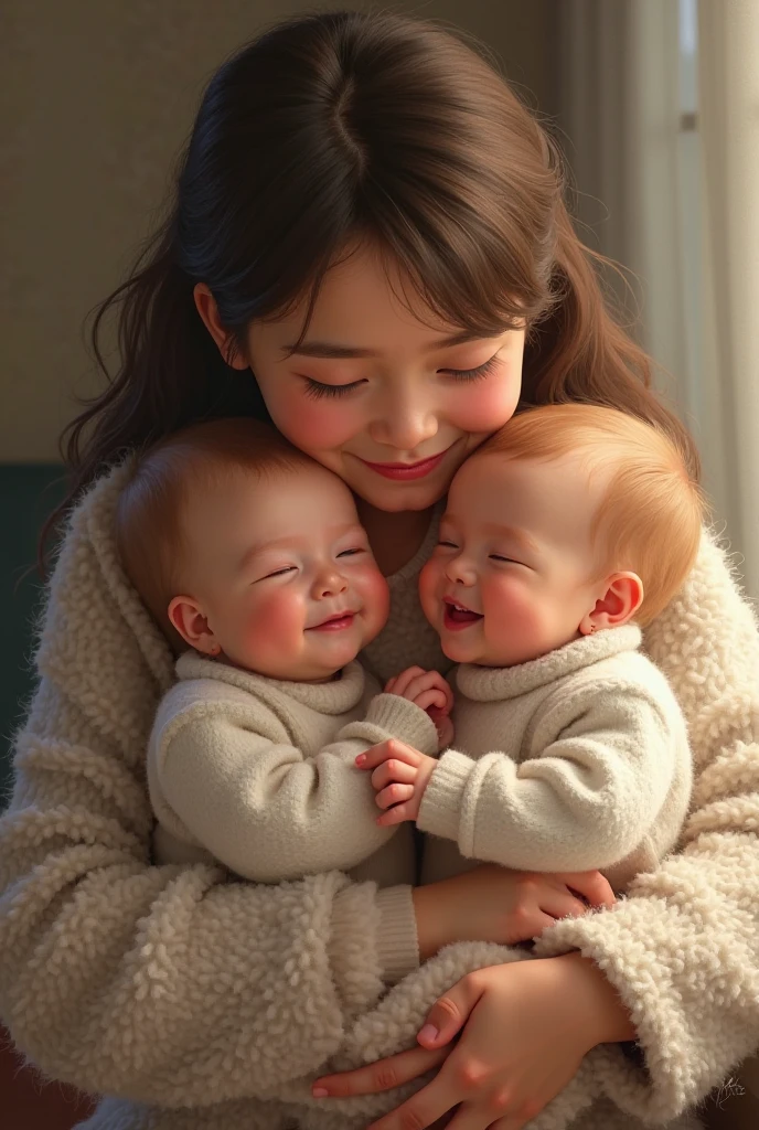 Sample of my picture with my two baby boys - SeaArt AI