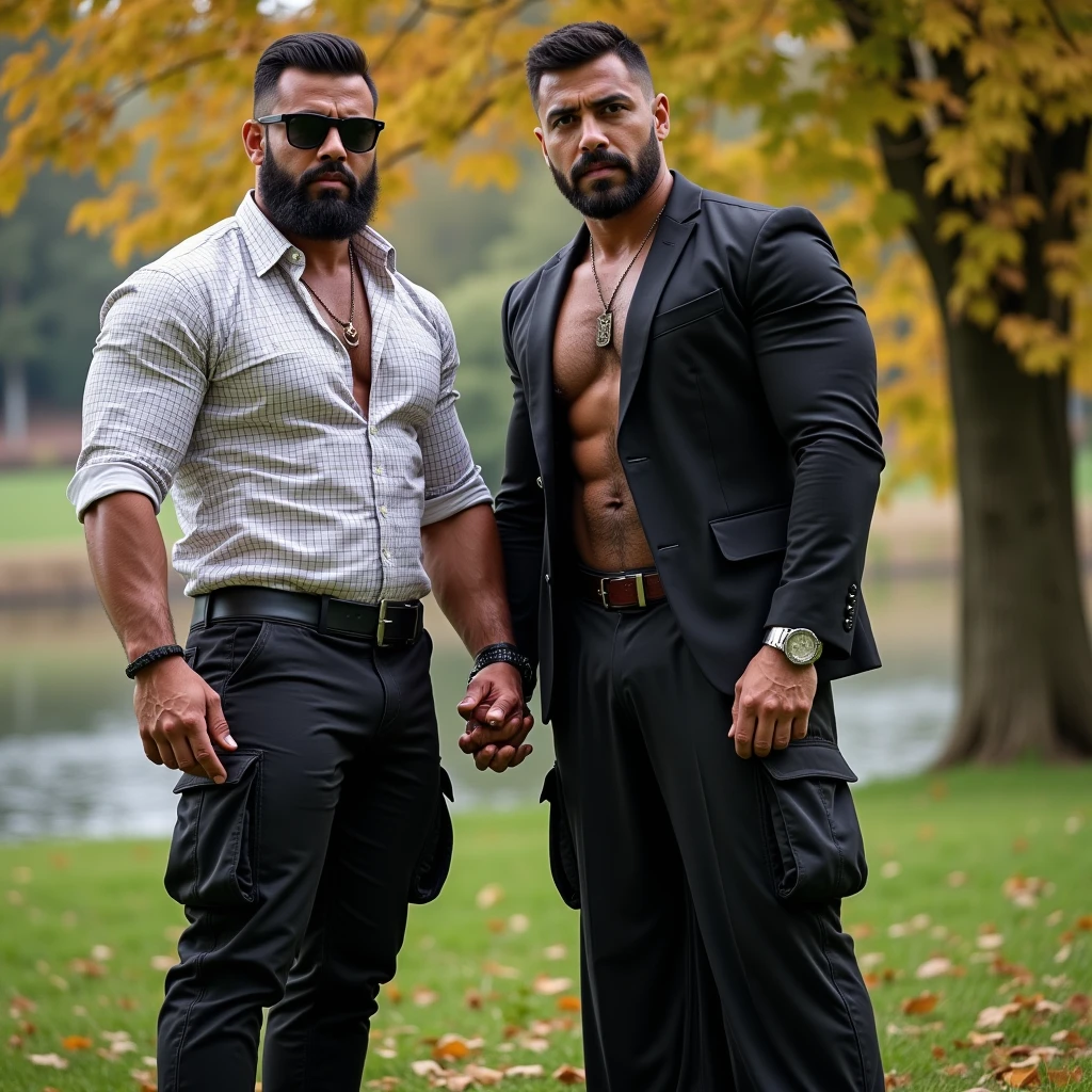 This photograph captures a young man with an exceptionally muscular ...
