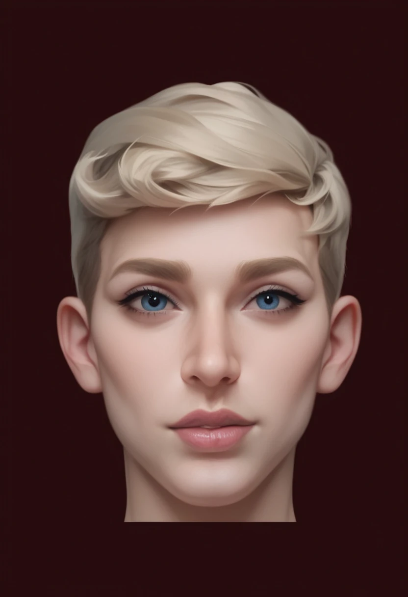 A close up of a man with a short blond haircut, hyperrealistic - SeaArt AI