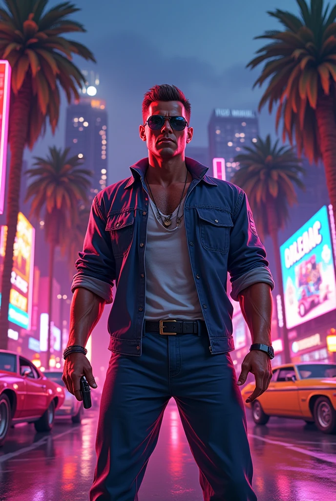 GTA vice city tom 4K Action - SeaArt AI