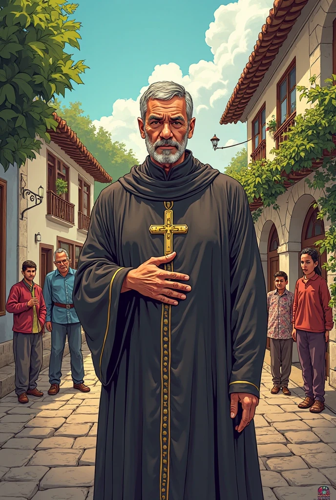 Comic about the story of Father Farría - SeaArt AI