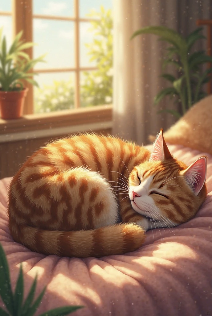 Image of tom cat waking up - SeaArt AI