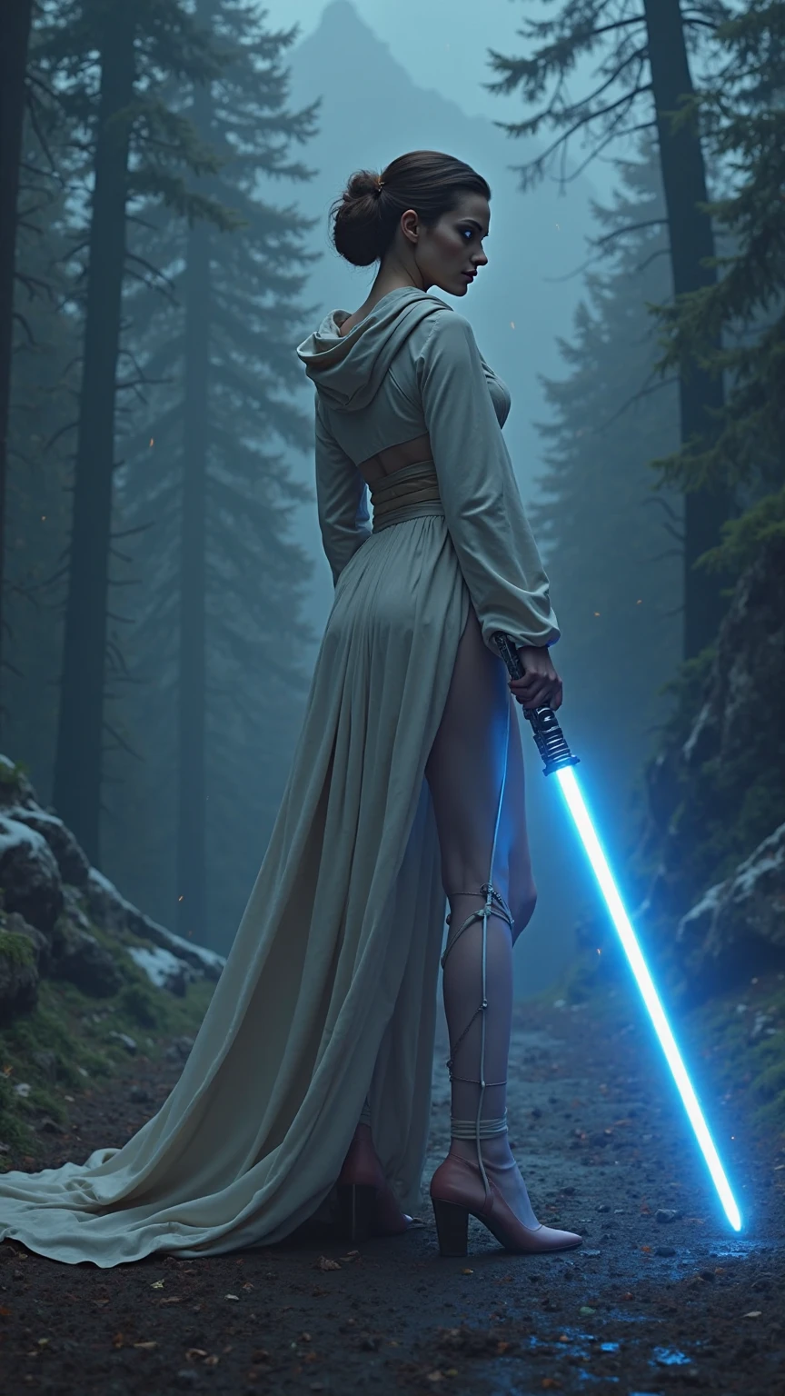 Photo, Bottom and side view, full-length tail, is very dark - SeaArt AI