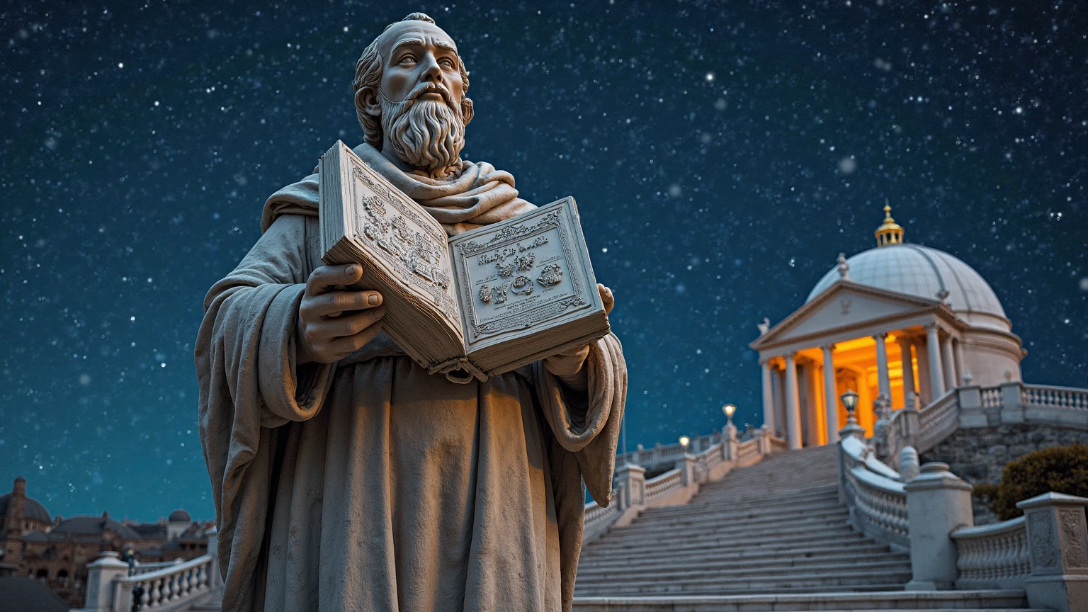 The Scholar of the Stars – A powerful statue of a philosopher with a ...
