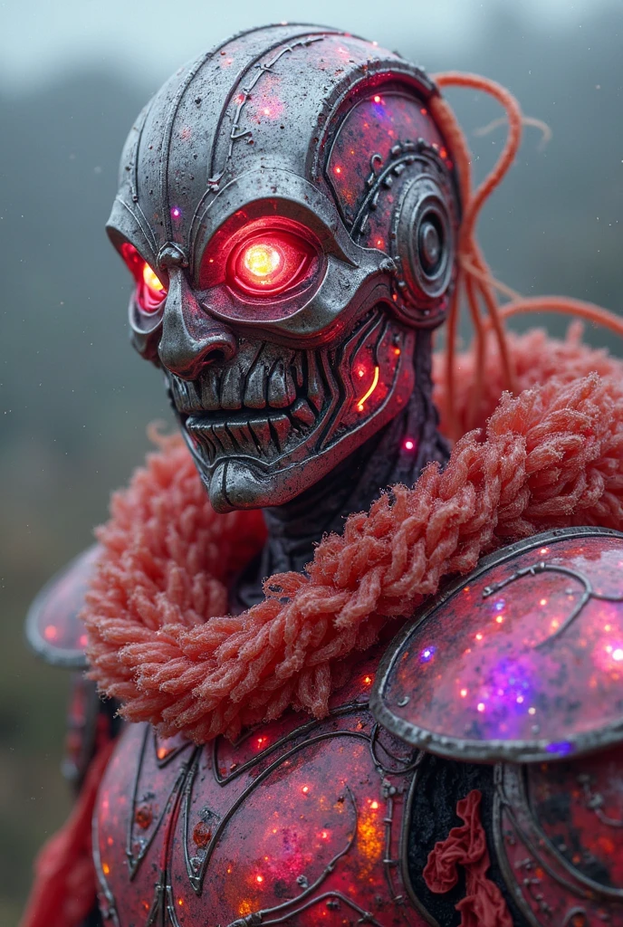 Terrifying cinematic science fiction photo of a portrait of a non human ...