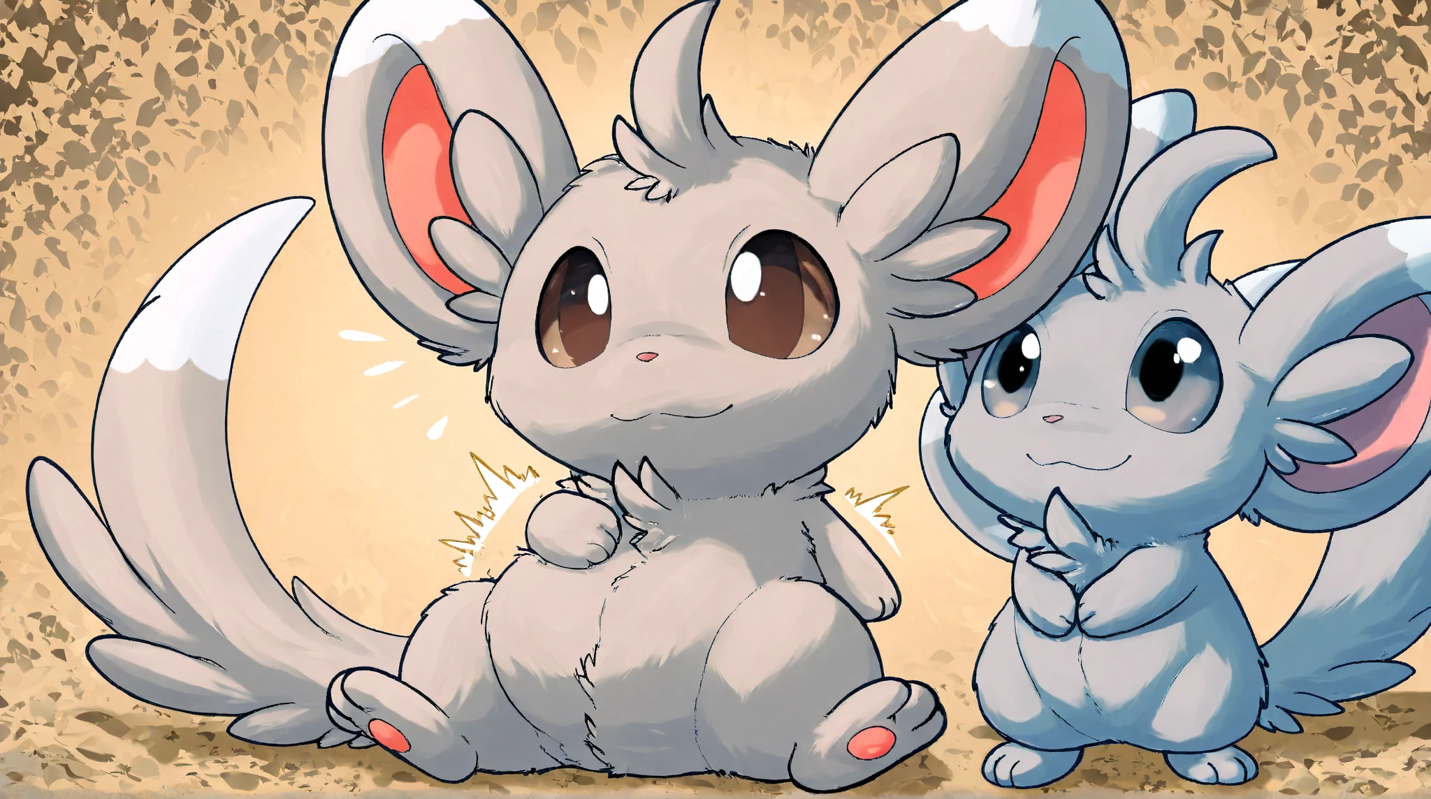 I want to create the Pokemon Minccino Minccino is a small, chinchilla ...