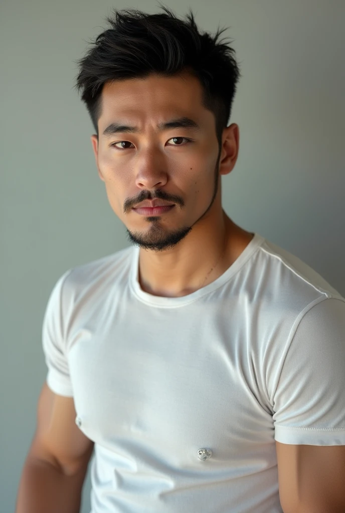 Portrait of a handsome muscular japanese male in his thirties - SeaArt AI