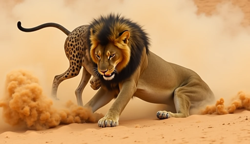 The Struggle (Image 6) The panther leaps, wrapping its limbs around the ...