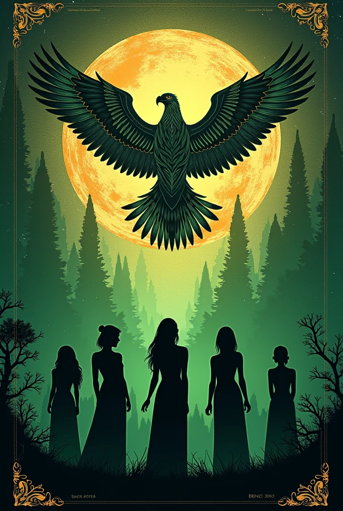 Create an extraordinary book cover with the title using a silhouette of ...