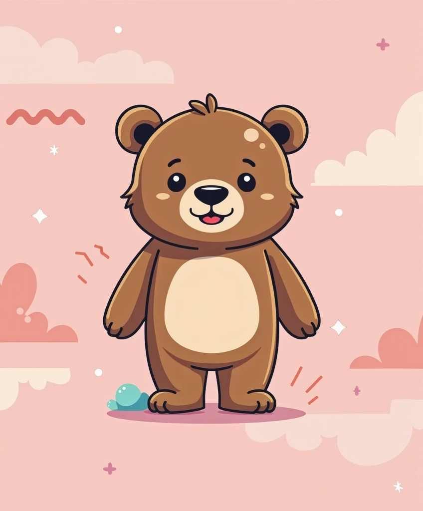 Bear cartoon, vector, game, art, 2d - SeaArt AI