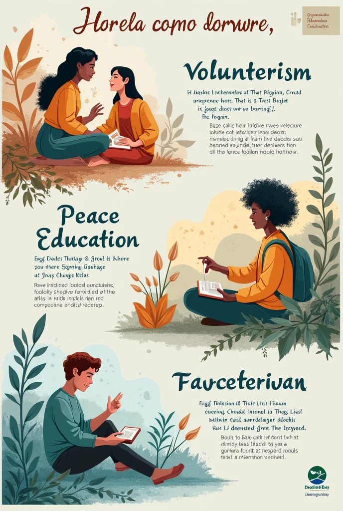 In a short bond paper, make a poster showcasing the three topics for ...