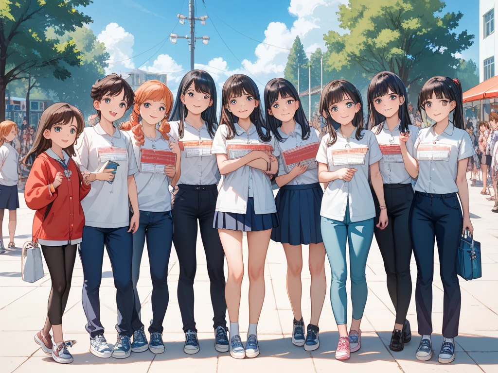 Elementary school girls,health checkup, elementary school infirmary - SeaArt AI