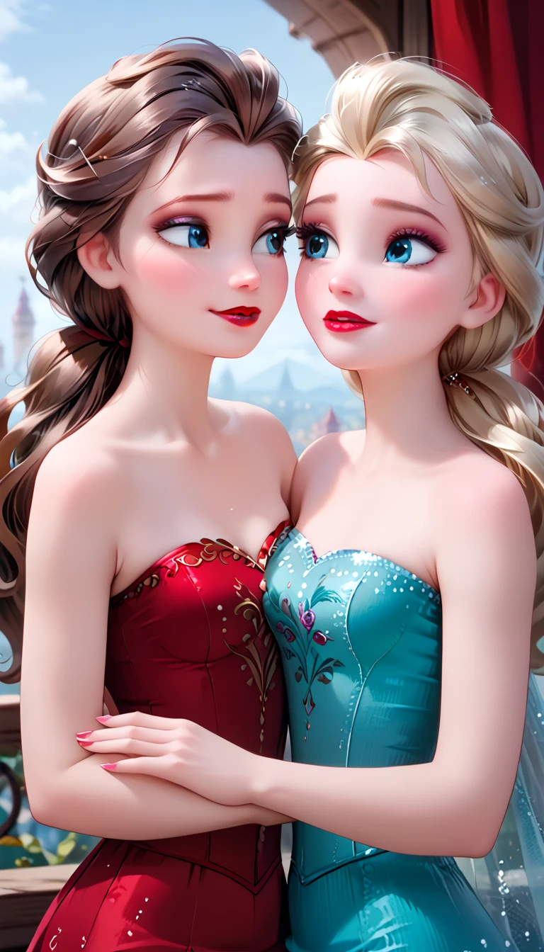 Score_9, score_8_up, score_7_up, 2girls, duo, couple, beautiful - SeaArt AI