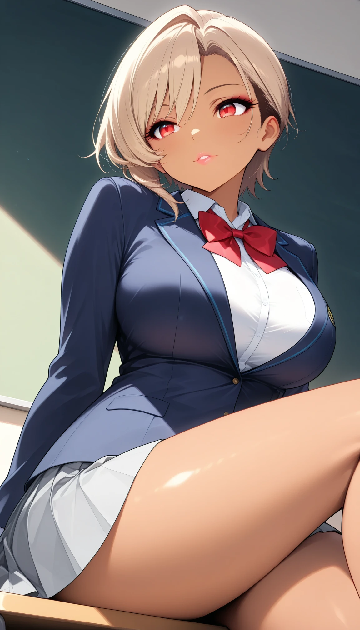 1 female, (Mirai Edosaki, brown skin:1.6, red eyes), Kamigami - SeaArt AI