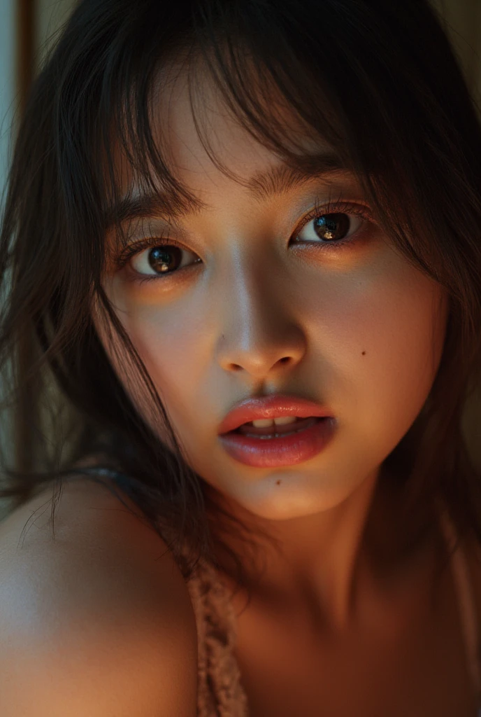 井上渚は口を大きく開けます,nfsw,エロティック, この画像は、若い女性の歯の接写、 中が見える , 傑作, 最高品質 - SeaArt AI