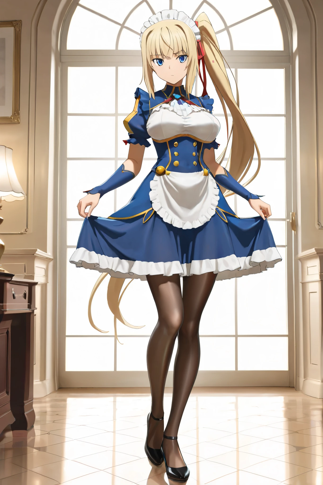 Anime character dressed in a maid outfit standing in a room - SeaArt AI