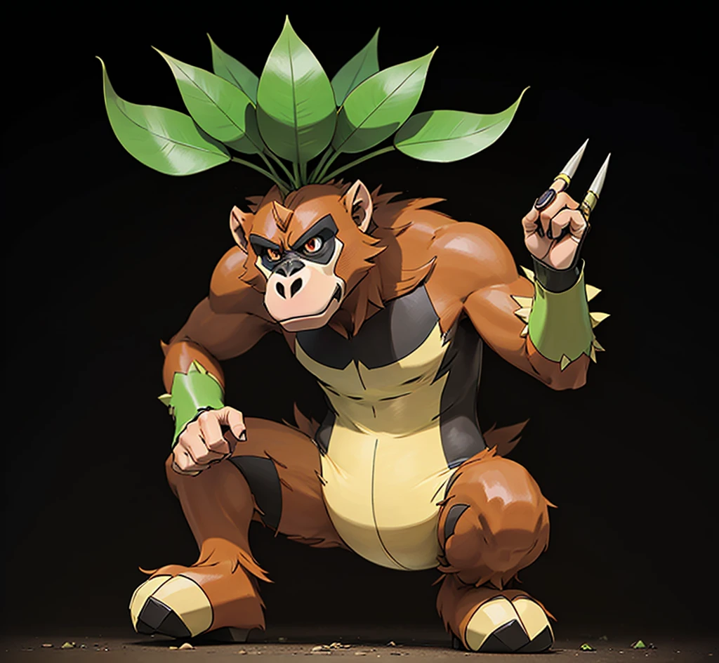 Pokemon, 3ra form, type Plant and Sinister, orangutan, punk drummer ...