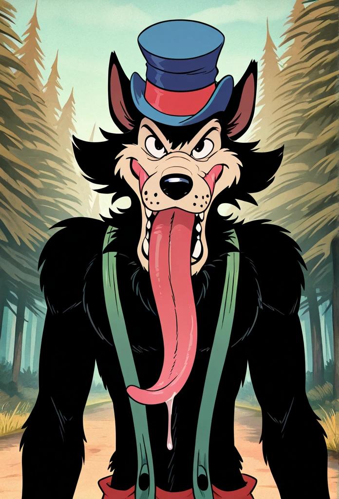 Big Bad Wolf (1930’s Disney’s Silly Symphonies), animation, 2D - SeaArt AI