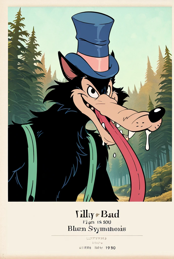 Big Bad Wolf (1930’s Disney’s Silly Symphonies), animation, 2D - SeaArt AI
