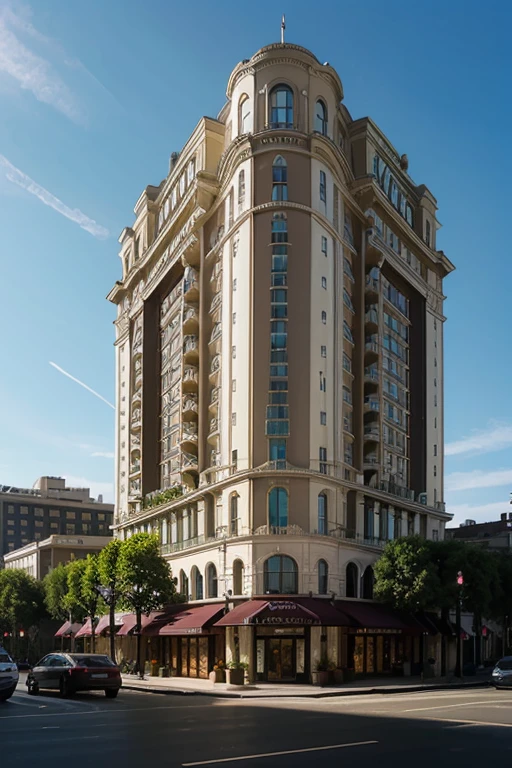 Sketch of the ritz carlton hotel building - SeaArt AI