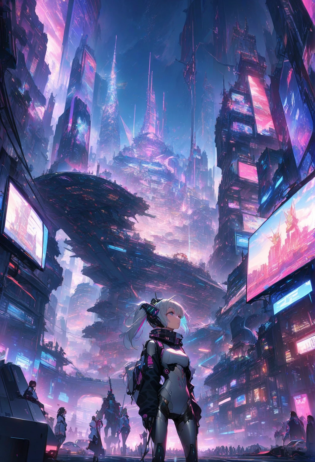 Masterpiece , high resolution , sf , Macross F , monitor , Tower - SeaArt AI