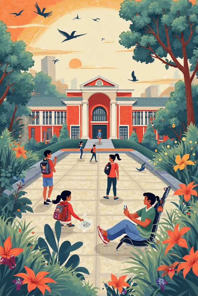 Ideas for beautiful posters to display at school - SeaArt AI