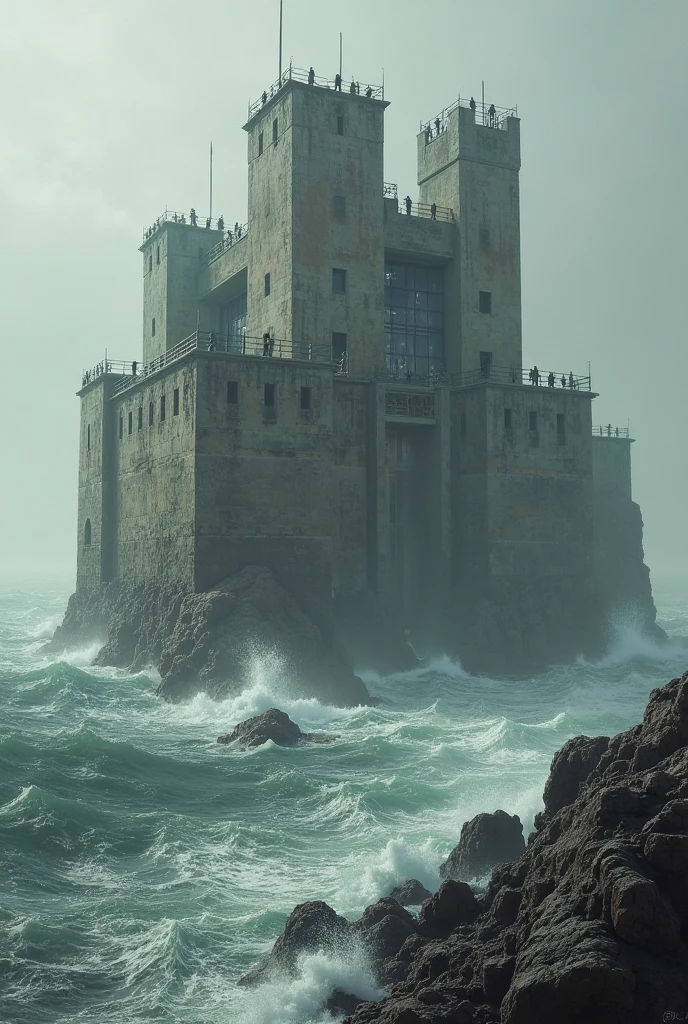 Prison in Sea - SeaArt AI