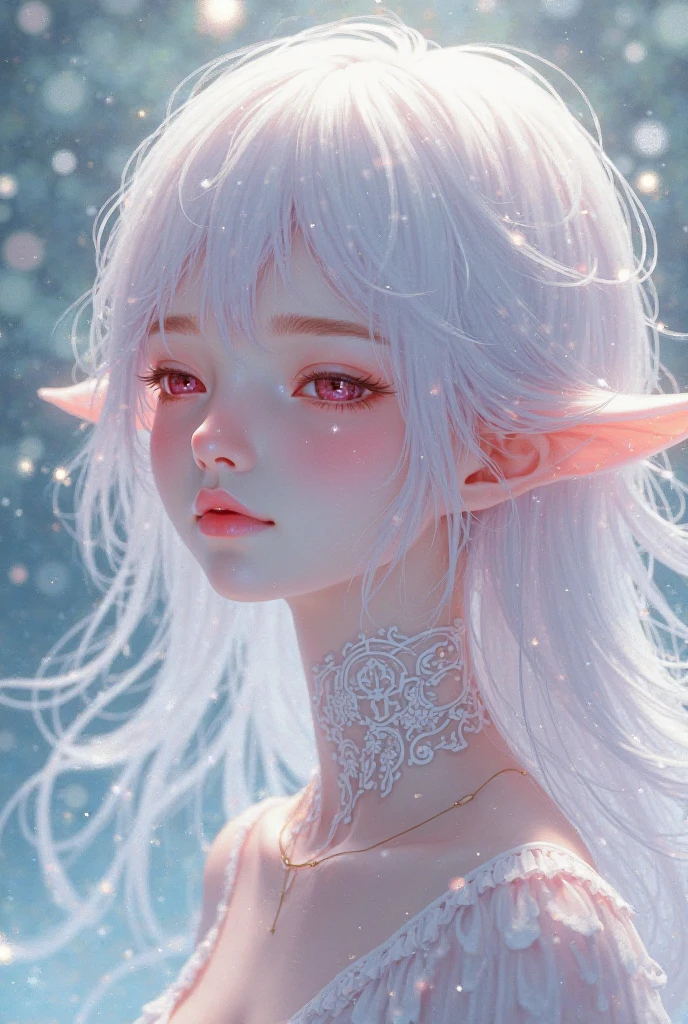 Anime woman with a pink and pointed beak - SeaArt AI