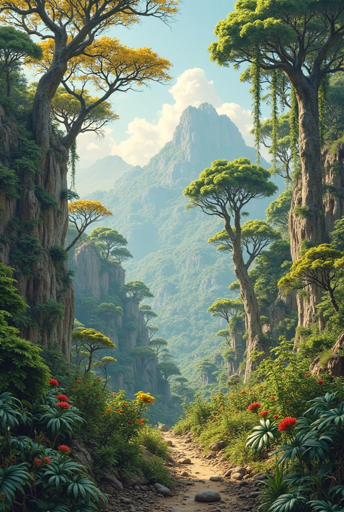 Plant aromorphosis during the Neogene period - SeaArt AI