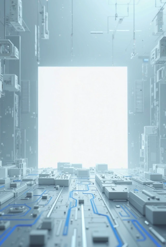 (white square in the center of the image, (4k tech background - SeaArt AI