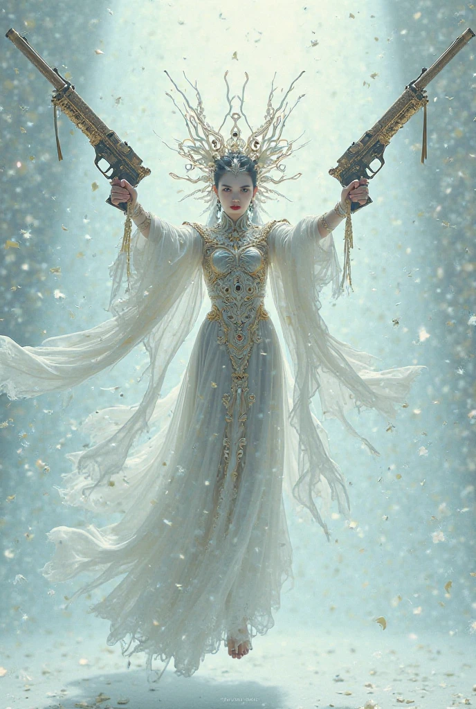 A being who has stepped outside of time floats through a void in ...