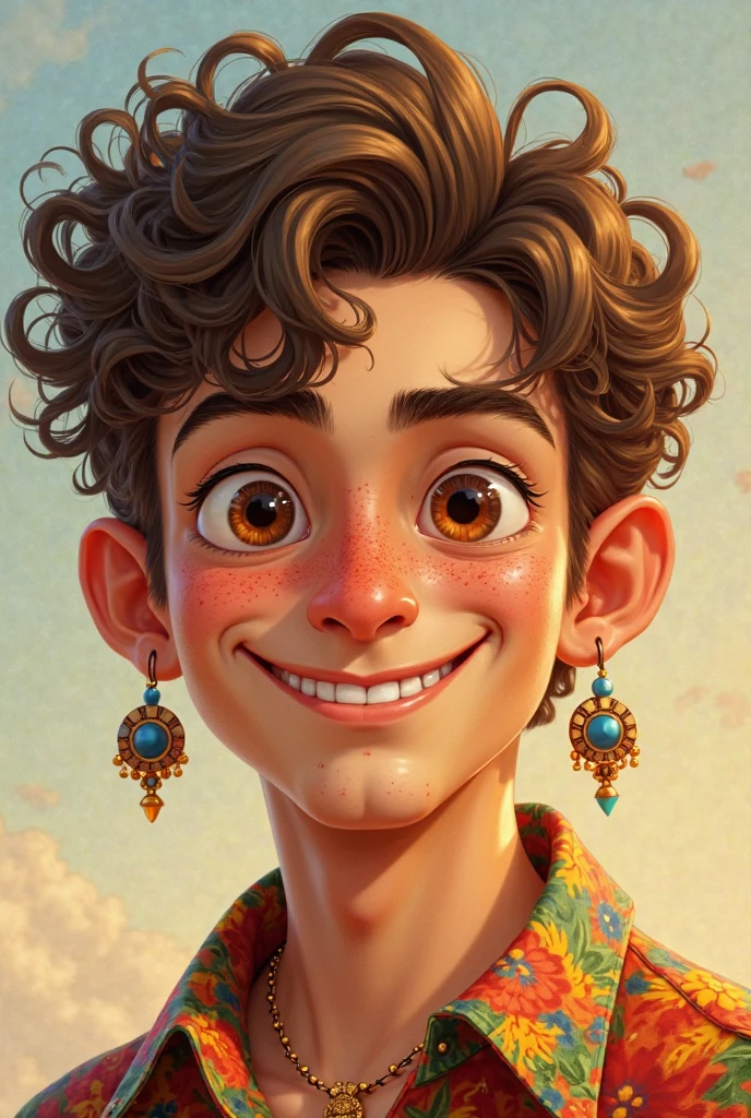"A young man with an expressive and dynamic face, Wide and natural ...