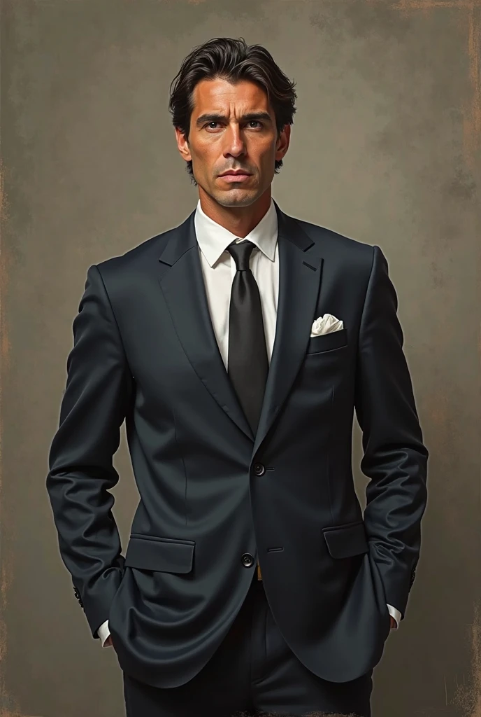 Portrait of Paolo Maldini dressed as a Romanian minister - SeaArt AI