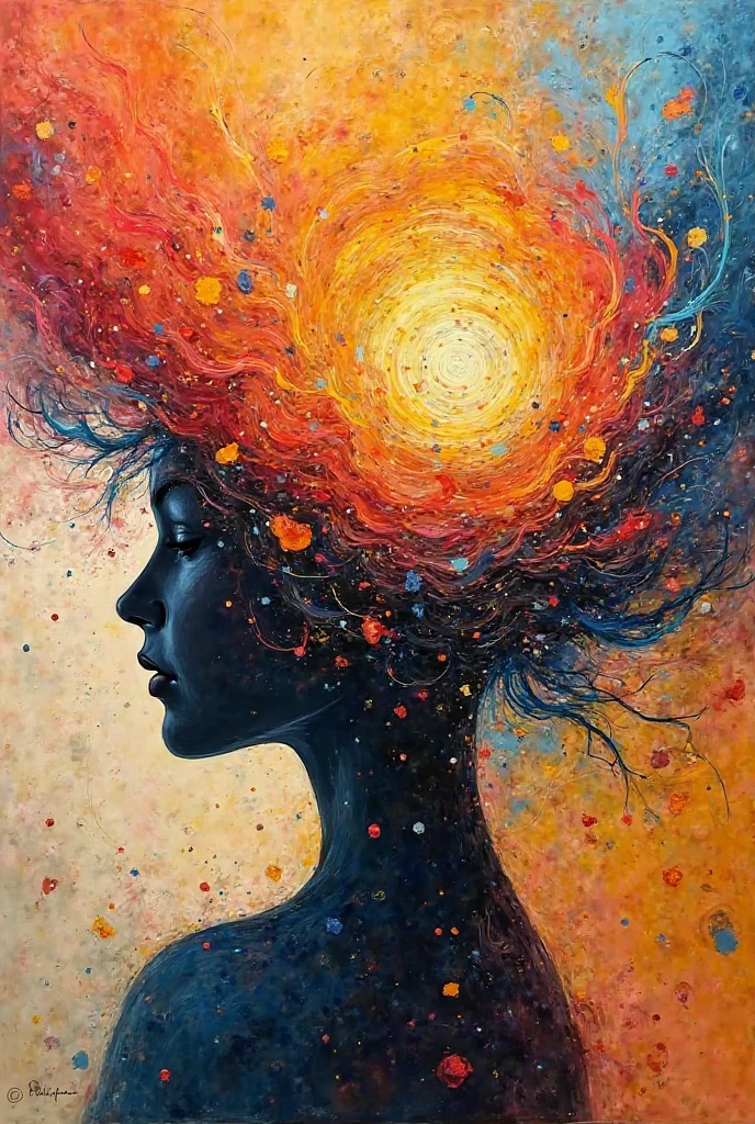 This work uses techniques that emphasize asymmetrical balance and ...