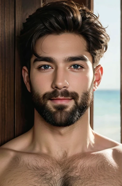 Alone , perfect eyes, looking at the spectator, Killian , beard - SeaArt AI