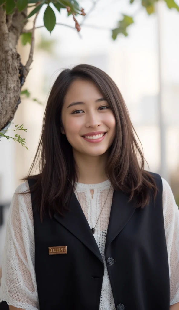 Biologically accurate images、 smile black vest Backlight、 Backlight ...