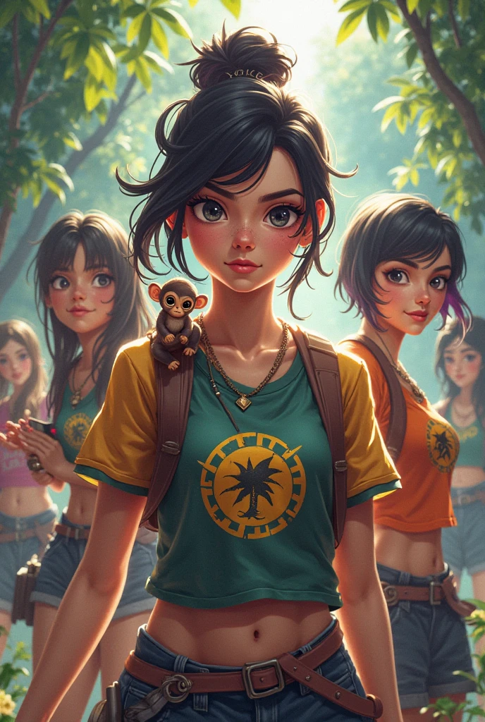 You can create several images of a female Free Fire clan with a little ...