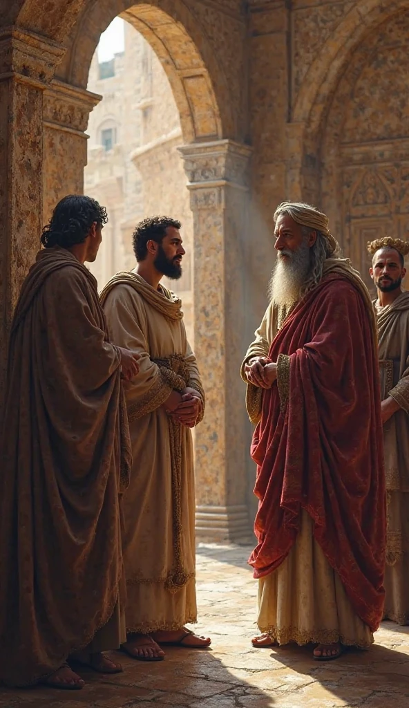 Joseph of Arimathea asking for the body of Jesus from Pontius Pilate ...