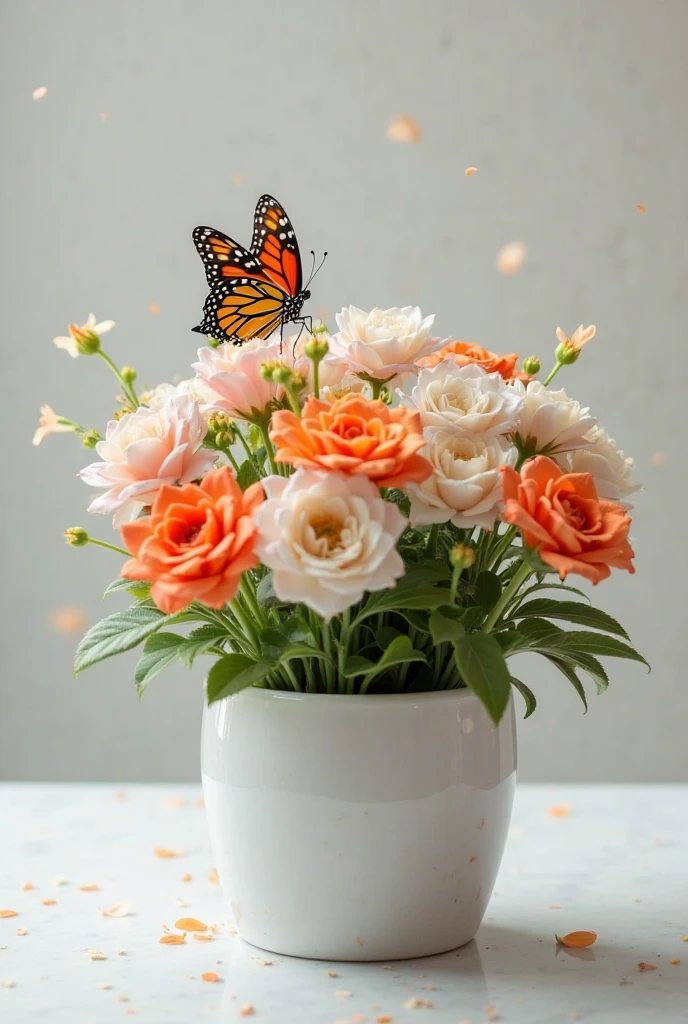 Wallpaper of flowerer in the shiny pot beautiful and attractive - SeaArt AI