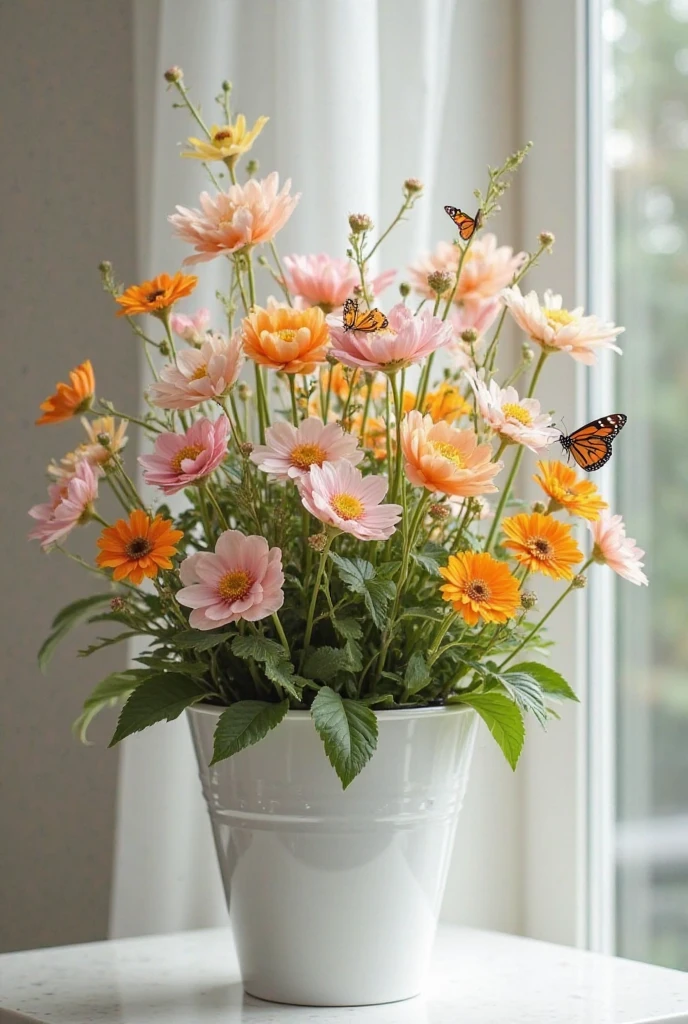 Wallpaper of flowerer in the shiny pot beautiful and attractive - SeaArt AI